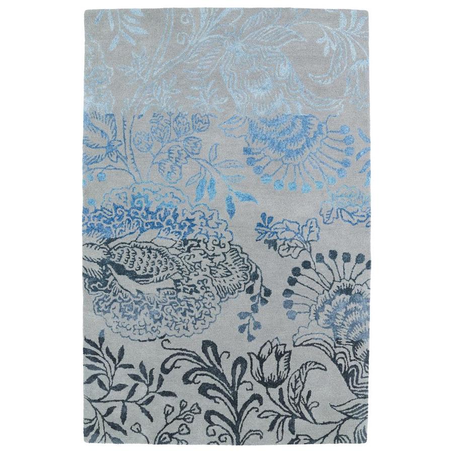 Kaleen Divine 4 x 6 Wool Ice Floral Area Rug at Lowes.com