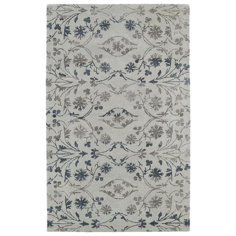 Kaleen Divine 10 X 13 (ft) Wool Linen Floral Area Rug in the Rugs ...
