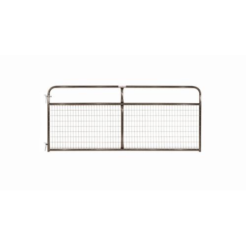 Tarter Wire-filled 4-ft H x 10-ft W Brown Powder Coat Steel Corral Gate ...