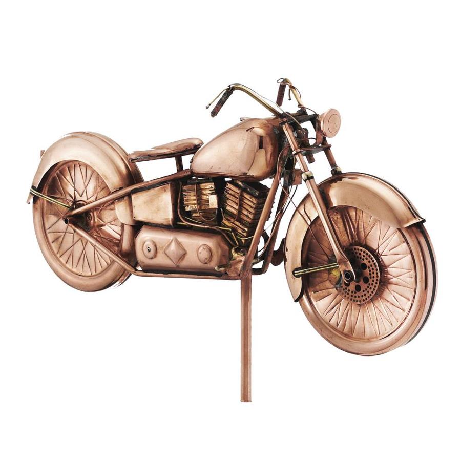 Good Directions Copper Freestanding Motorcycle Weathervane in the ...