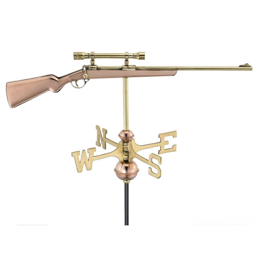 Good Directions Polished Copper Rifle with Scope Weathervane at Lowes.com
