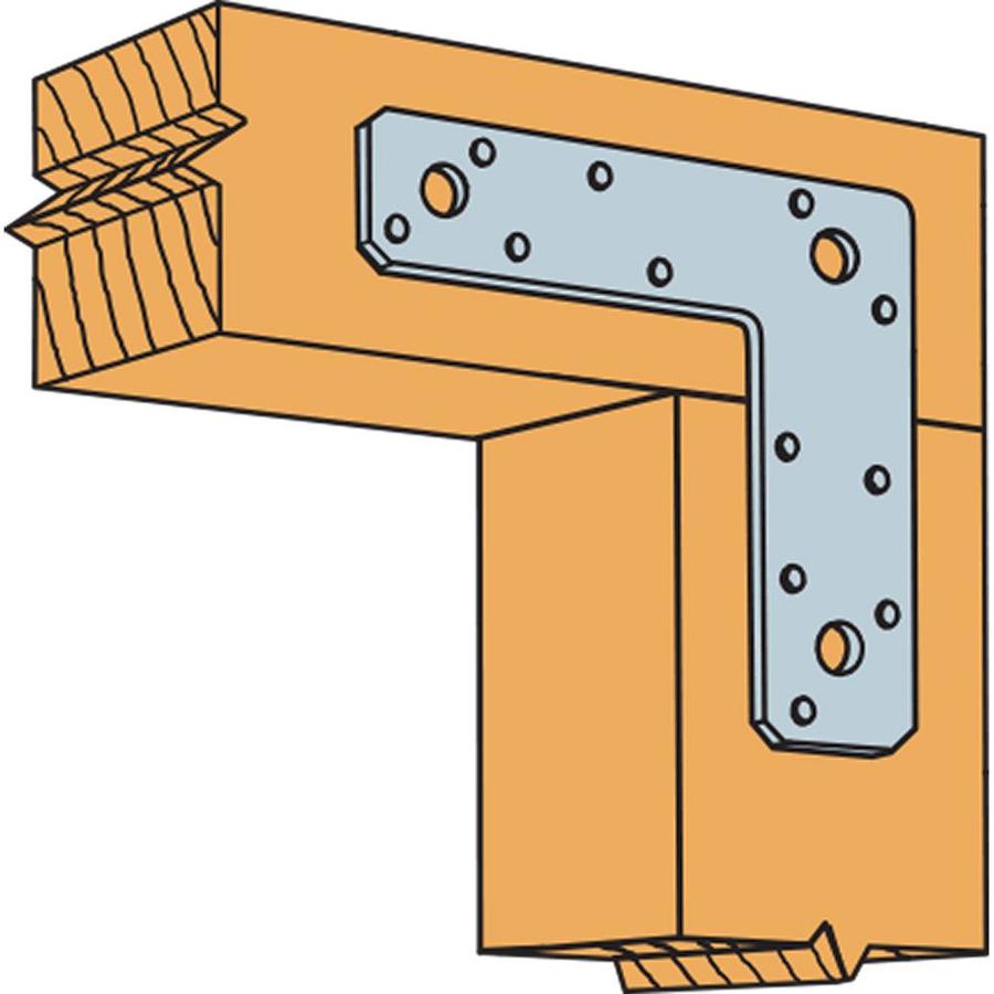 Simpson Strong-Tie 8 in. x 8 in. 14-Gauge Galvanized L Strap in the ...