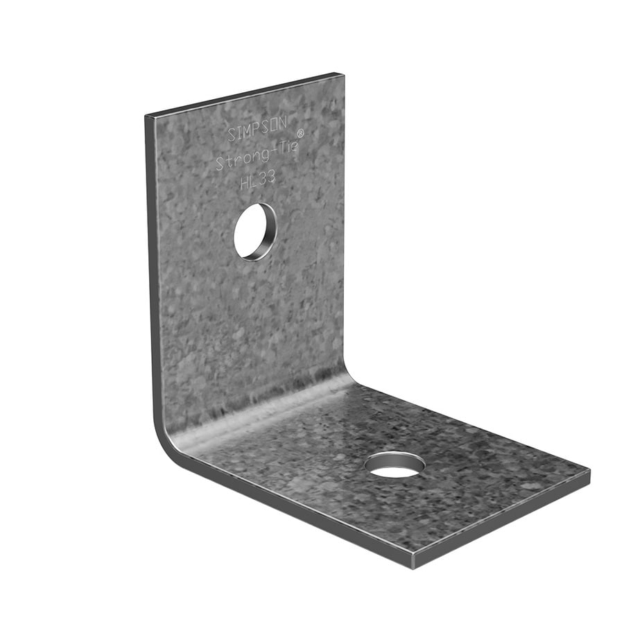 Simpson Strong-Tie 3.25-in 7-Gauge Steel Angle in the Angles, Brackets ...