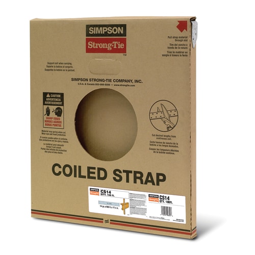 Simpson Strong-Tie CS 25 ft. 14-Gauge Galvanized Coiled Strap in the ...