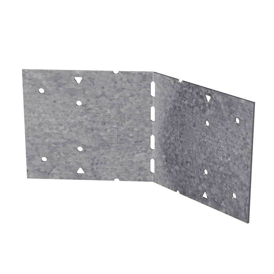 Simpson Strong-Tie 7-in 16-Gauge Wood to Wood Galvanized Angle in the ...
