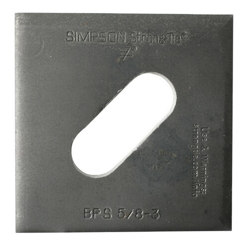 Simpson Strong-Tie BPS 3 in. x 3 in. Slotted Bearing Plate with 5/8 in ...