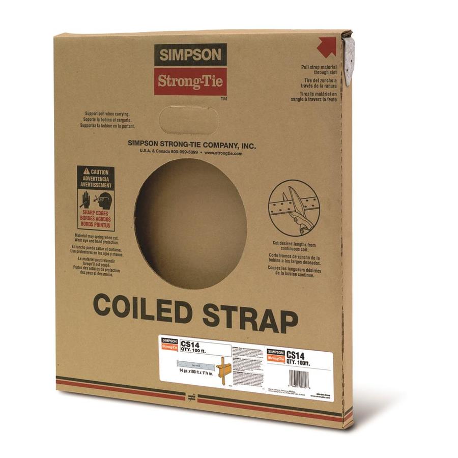Simpson Strong-Tie 100-ft 14-Gauge Steel Coiled Strap in the Straps ...