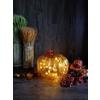 Holiday Living Glass Pre-Lit Pumpkin Figurine at Lowes.com