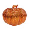 Holiday Living Glass Pre-Lit Pumpkin Figurine at Lowes.com