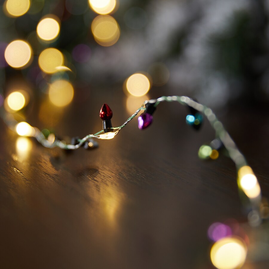 Holiday Living 25-Count 6-ft Warm White LED Battery-Operated Christmas ...