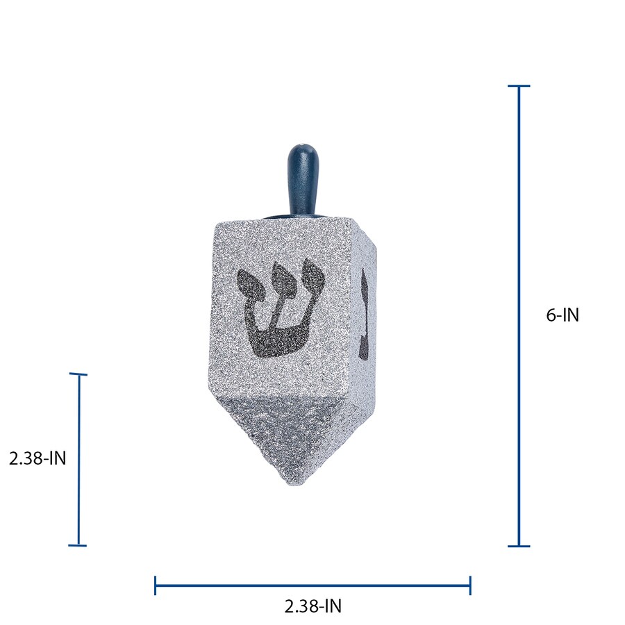 Holiday Living SS Silver Dreidel Black Handle in the Indoor Hanukkah ...