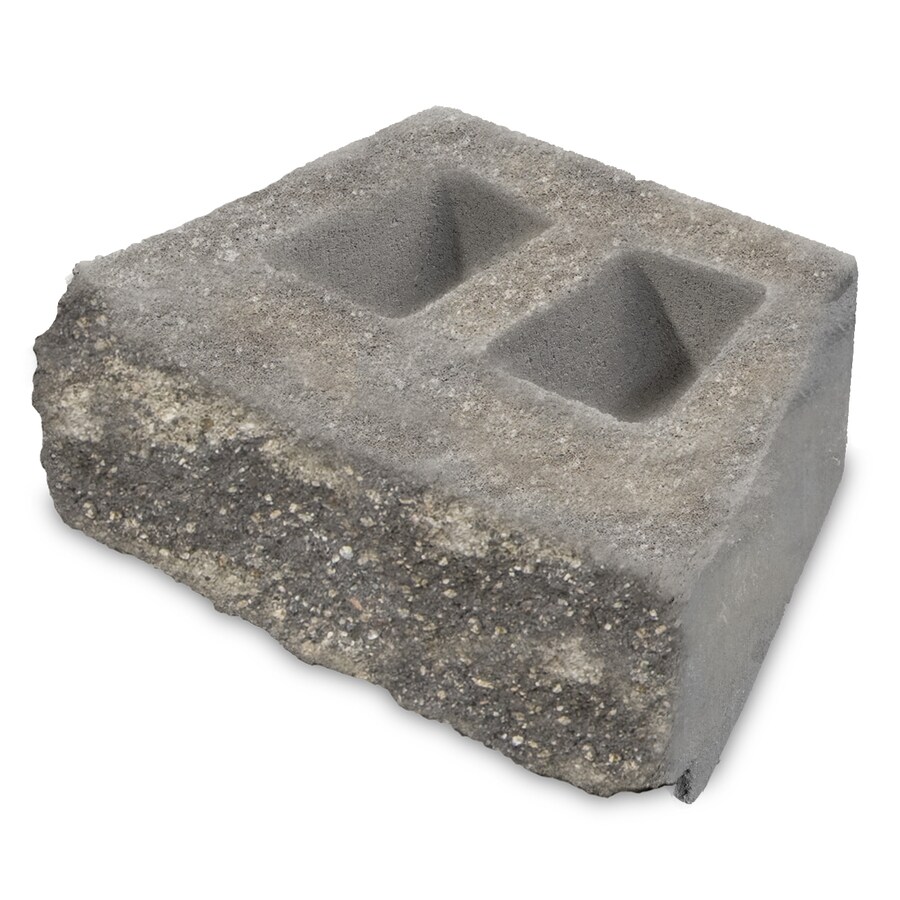 Grey/Char Retaining Wall Block (Common: 6-in x 16-in; Actual: 6-in x 16 ...