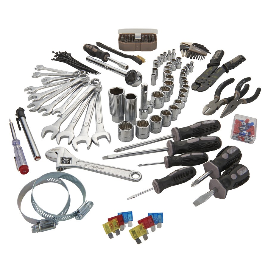 Blue Hawk Standard (SAE) Mechanic's Tool Set with Hard Case (185-Piece ...