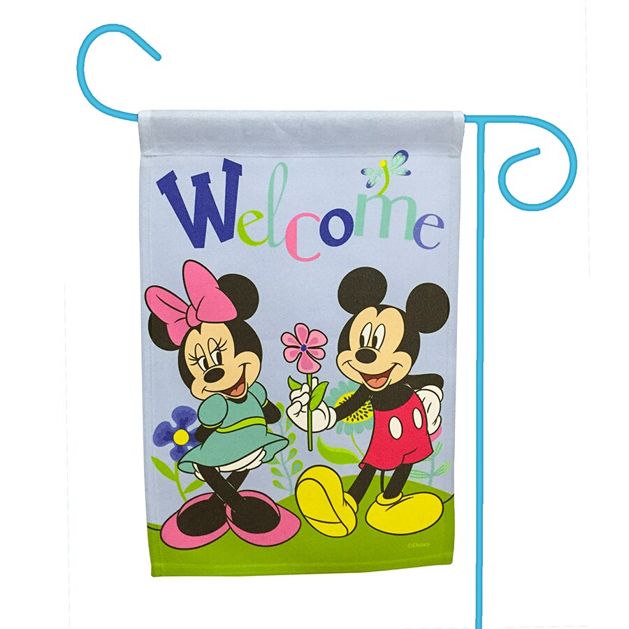 Disney MICKEY GARDEN FLAG AND STAND in the Decorative Banners & Flags ...