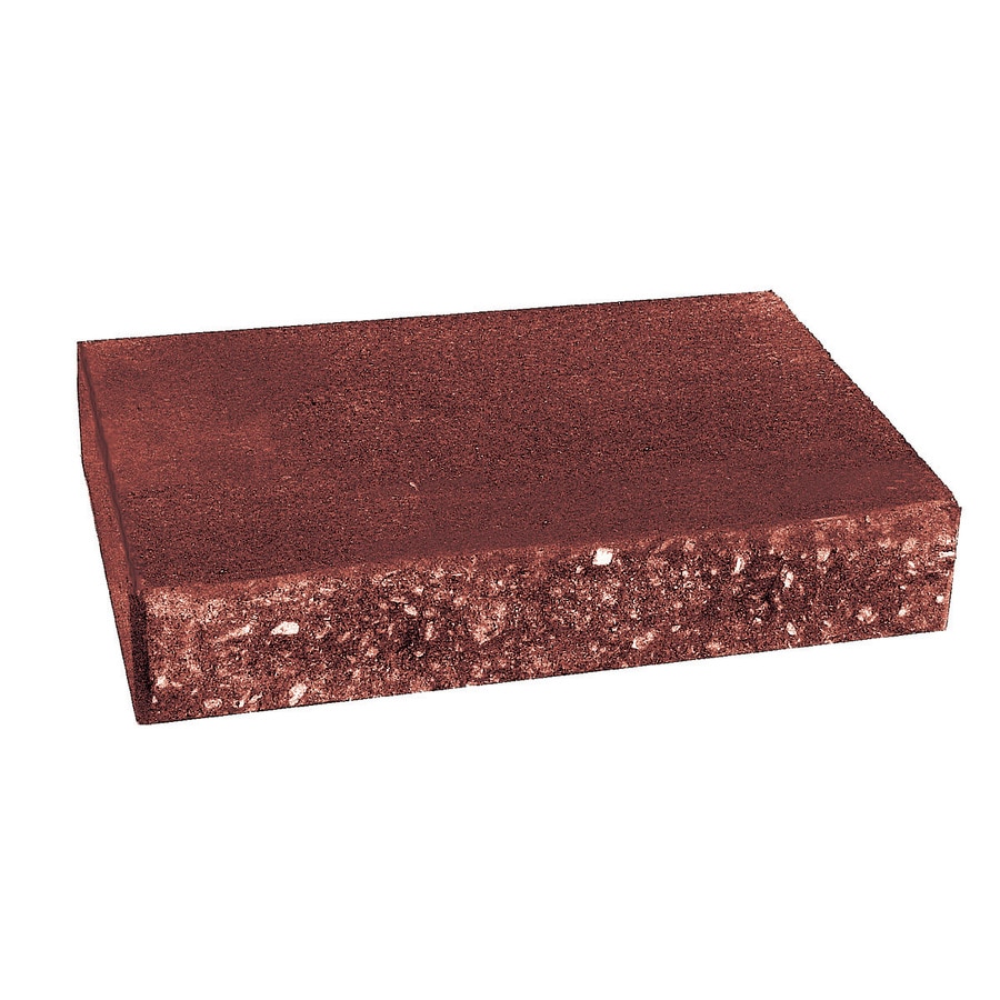 Country Stone Red/Black Galena Retaining Wall Cap (Common: 12-in x 2-in ...