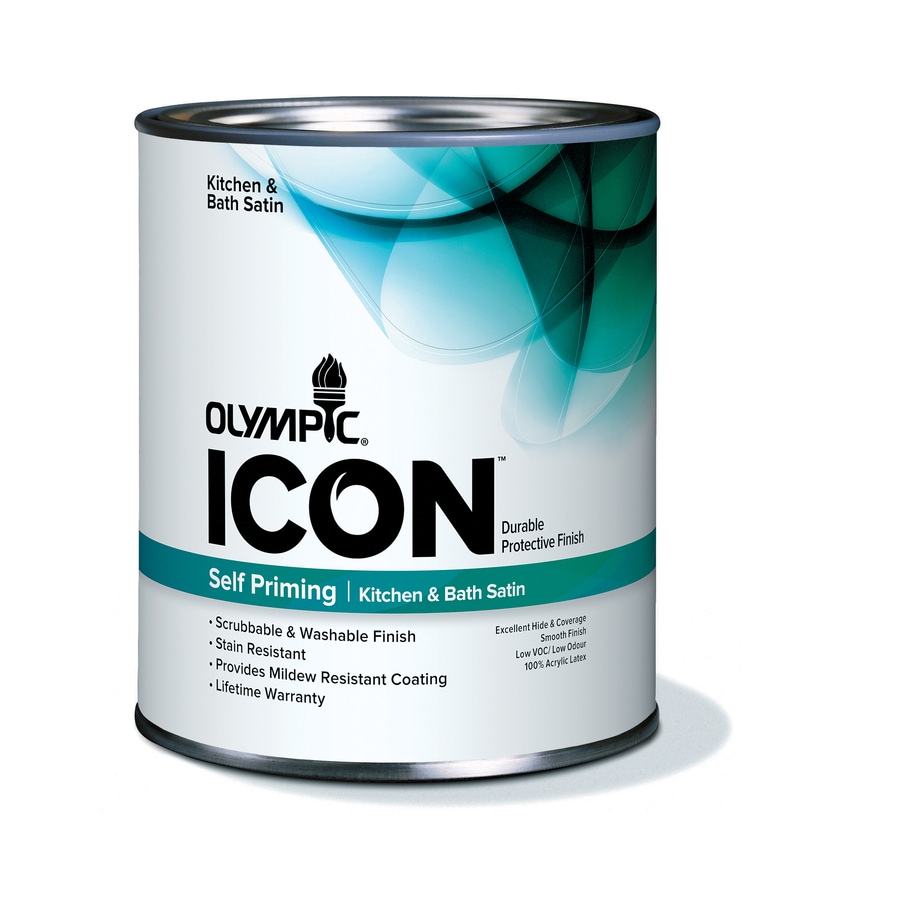 Olympic Quart Size Container Interior Satin Kitchen and Bath Tintable ...