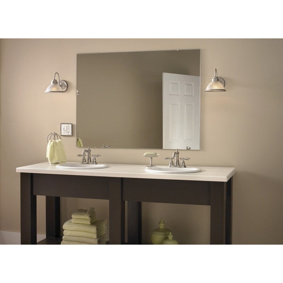 Style Selections L x W Polished Wall Mirror in the Mirrors department ...