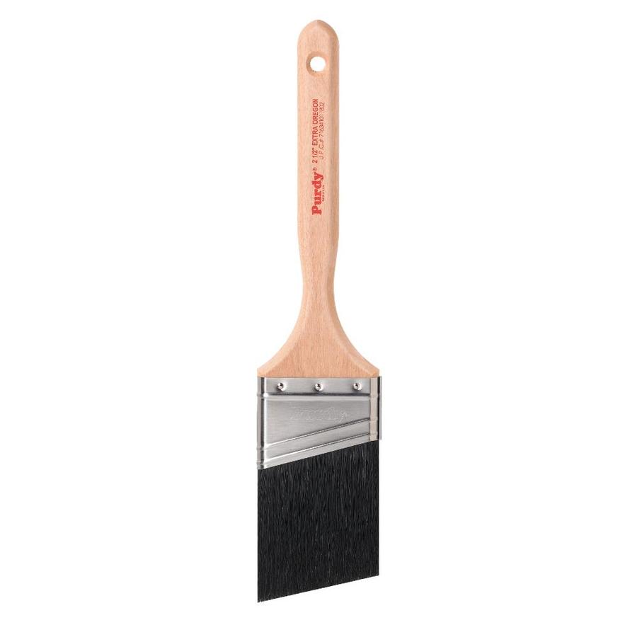 Purdy Black Bristle 2-1/2-in Natural Bristle Angle Paint Brush in the ...