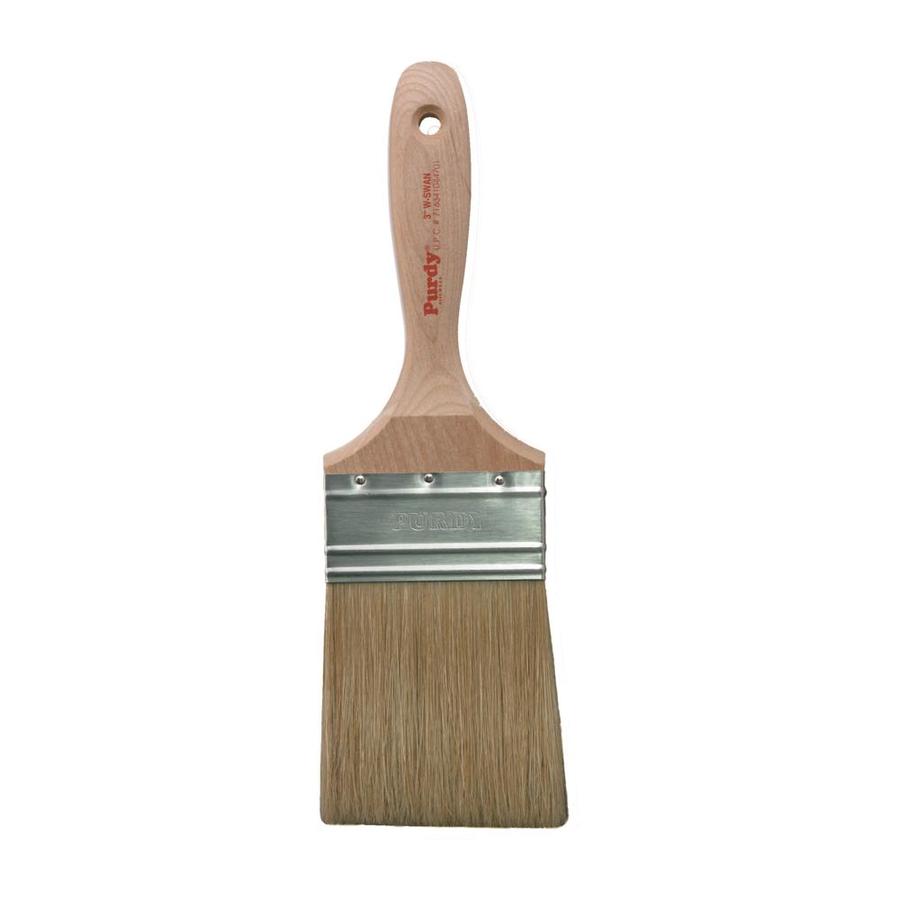 Purdy White Bristle 3-in Natural Bristle Flat Paint Brush in the ...