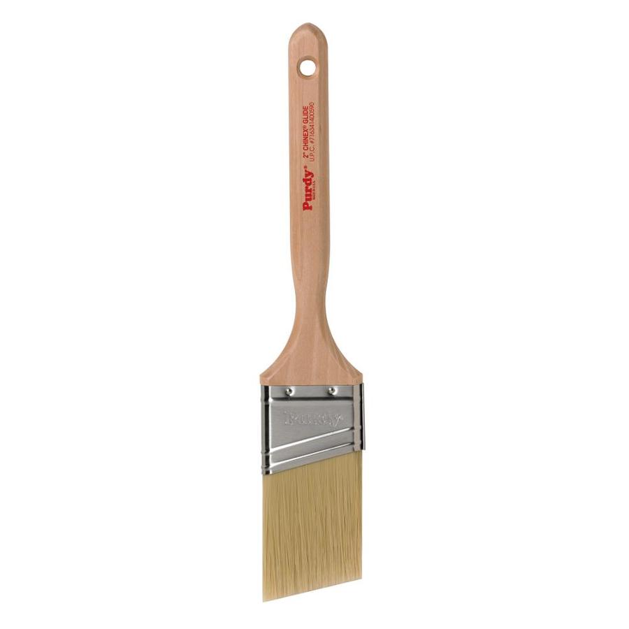 Purdy Chinex Glide 2-in Nylon- Polyester Blend Angle Paint Brush in the ...