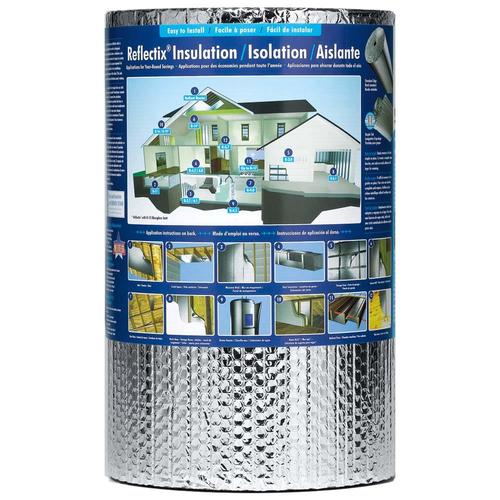 Reflectix R-21 33.3-sq ft Unfaced Reflective Roll Insulation (16-in W x ... Reflectix R-21 33.3-sq ft Unfaced Reflective Roll Insulation (16-in W x ...