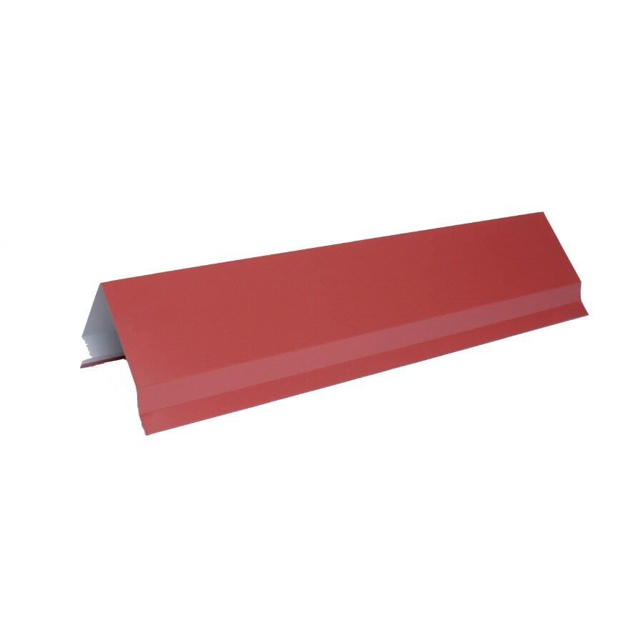 Fabral 5 Rib 6.25-in x 126-in Brick Red Steel Stick Roof Ridge Vent at ...
