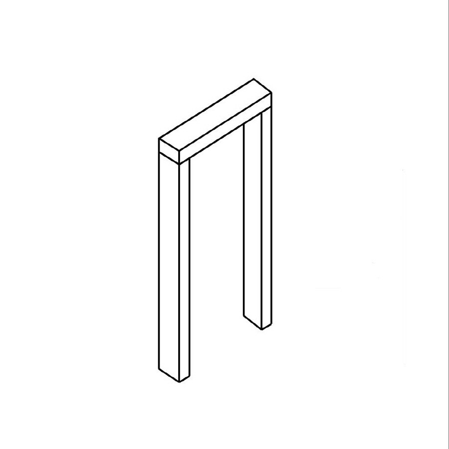 EverTrue Primed Pine Exterior Frame Kit 36" at Lowes.com