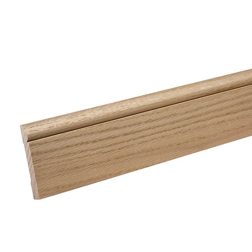 1/2-in x 3-1/4-in x 8-ft Unfinished Oak Baseboard Moulding in the ...