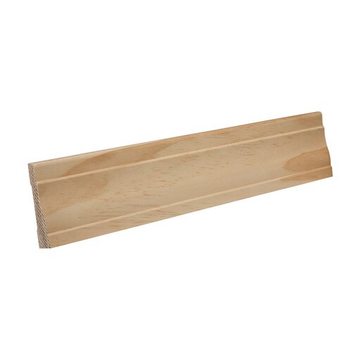 3-1/4-in x 8-ft Pine Unfinished Baseboard Moulding in the Baseboard ...