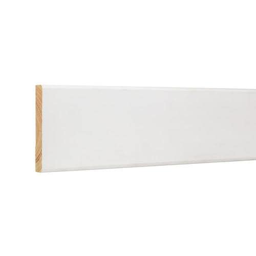 Moulding by The Foot 3-1/4-in x 16-ft 433 Primed White Wood Baseboard ...