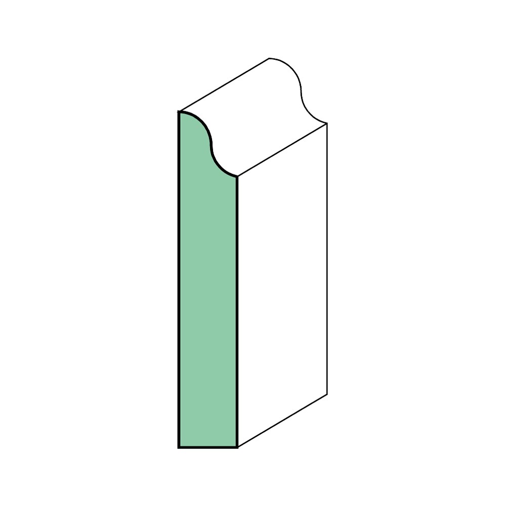 EverTrue Primed Pine 663 Base 3 1/4" x 10' x 9/16" at Lowes.com