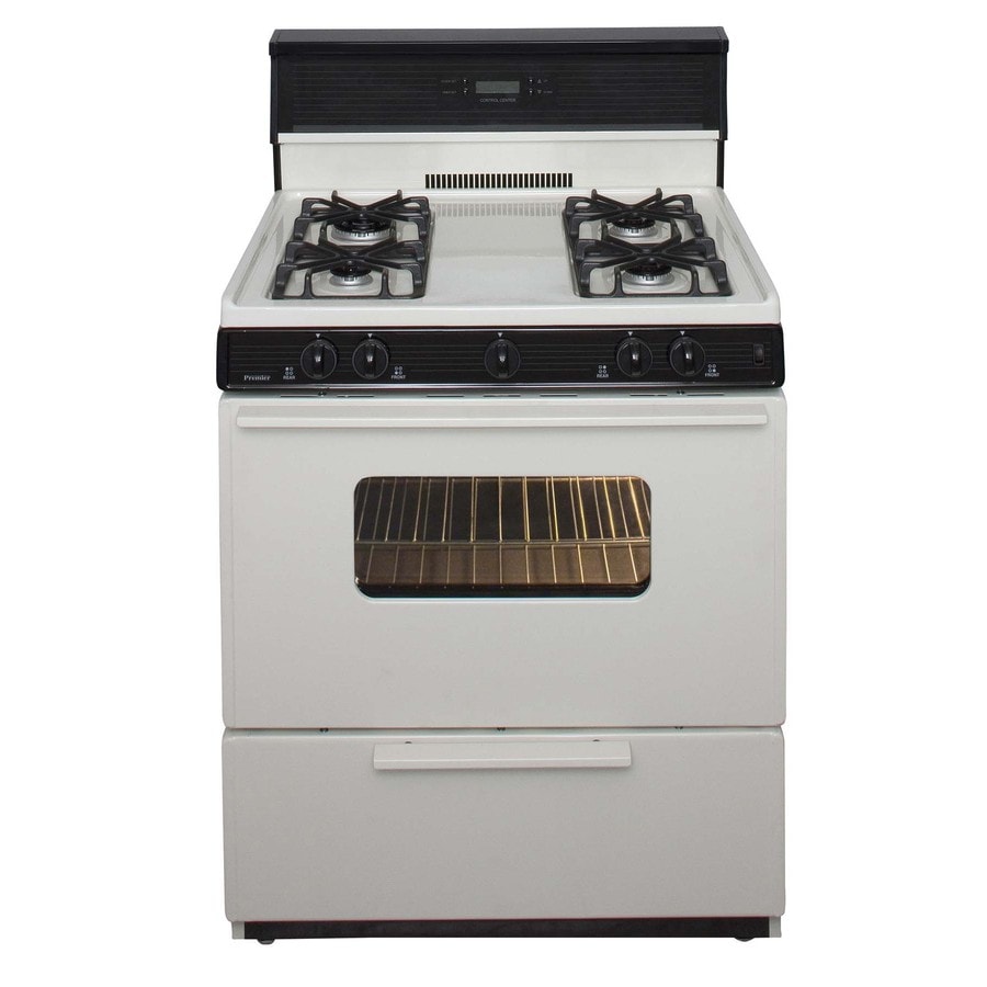 Premier 30-Inch 4-Burner Freestanding Gas Range (Color: Bisque) at ...