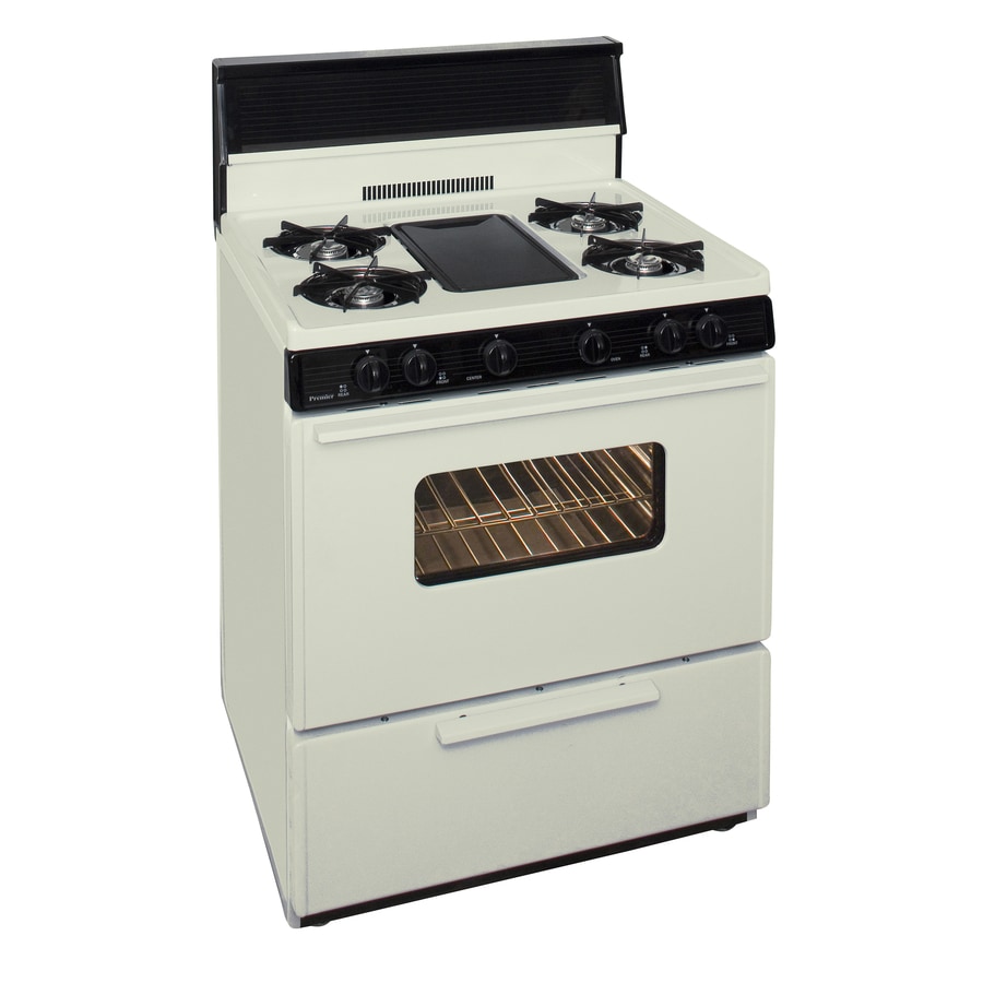 Premier 30-Inch 5-Burner Freestanding Gas Range (Color: Bisque) at ...
