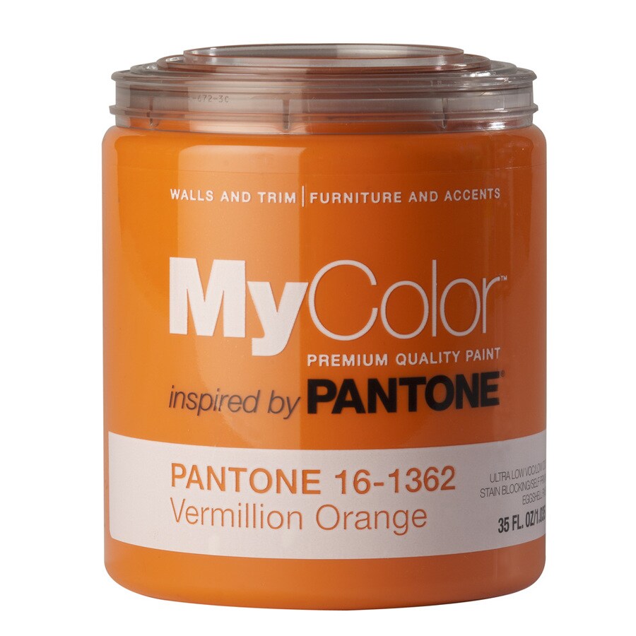 MyColor inspired by PANTONE 35-fl oz Interior Eggshell Vermillion ...
