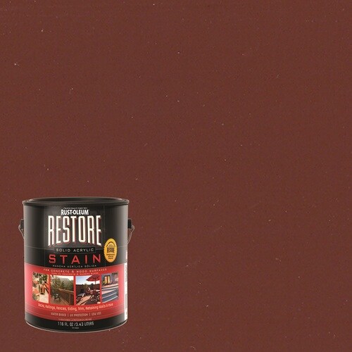 Restore Gallon Navajo Red Solid Exterior Stain at Lowes.com