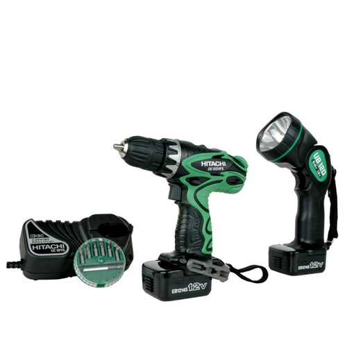 Hitachi 12-Volt 3/8-in Cordless Drill with Battery and Hard Case at ...