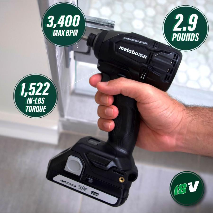 Metabo HPT (was Hitachi Power Tools) 18-Volt 1/4-in Variable Speed ...