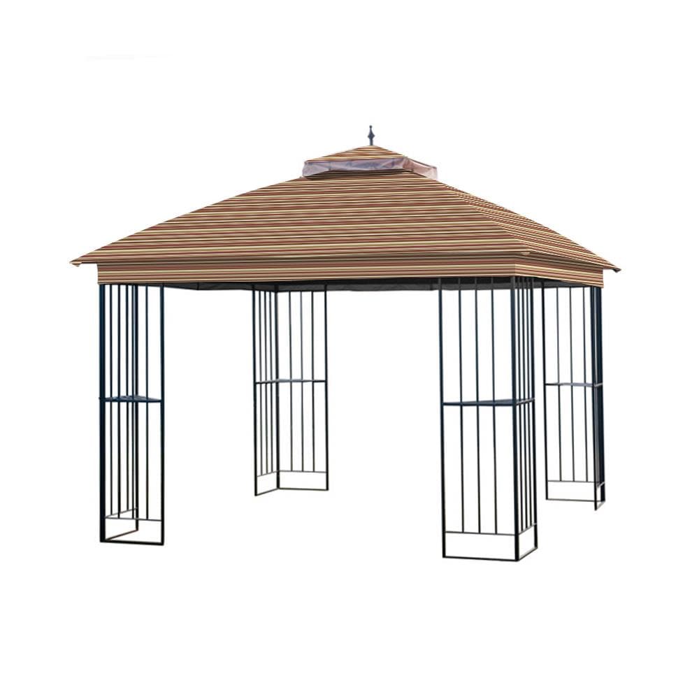 Garden Winds Replacement Canopy for Garden Treasures Steel Gazebo ...