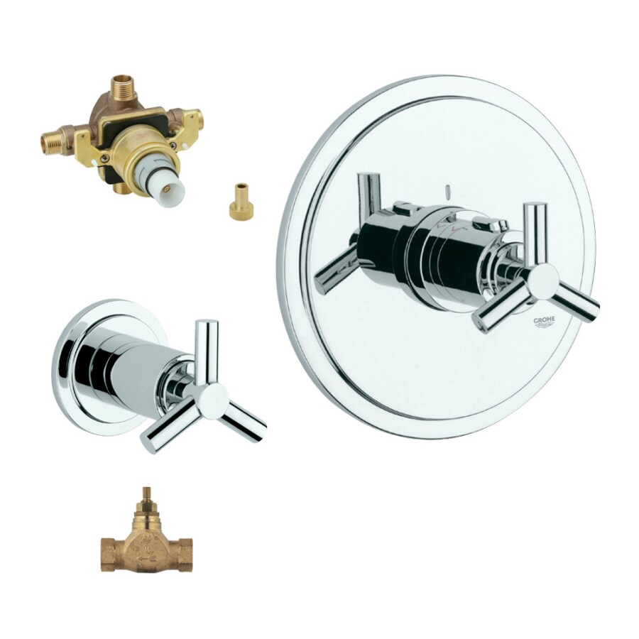 GROHE Chrome Cross Shower Handle in the Shower Faucet Handles ...