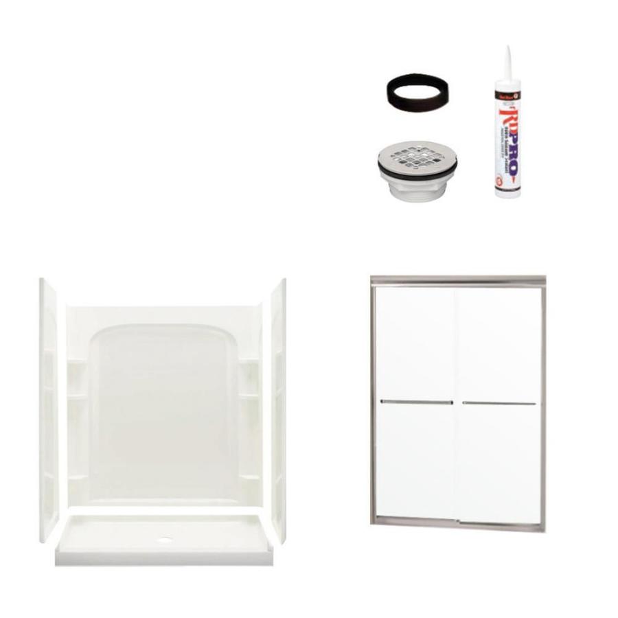 Sterling Shower Package 7223-5475S White W/ Chrome Trim at Lowes.com