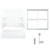 Sterling Ensemble White 5-Piece Bathtub Shower Kit (Common: 60-in x 30 ...