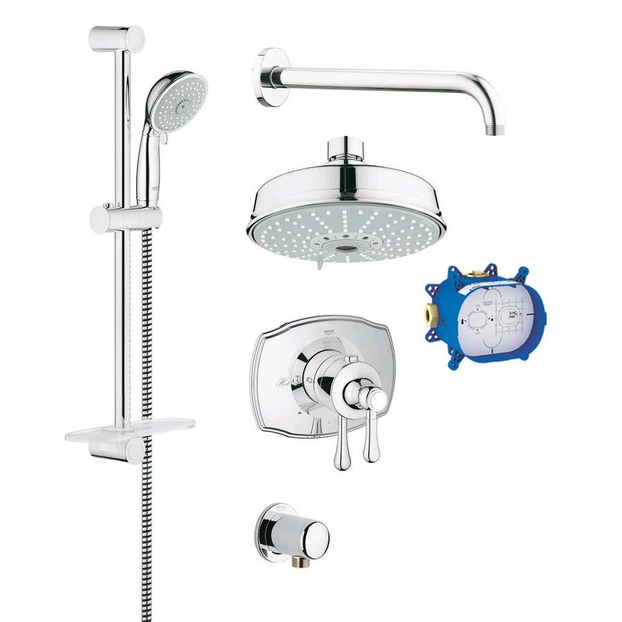 GROHE GrohFlex Chrome 2-Handle Shower Faucet with Valve at Lowes.com