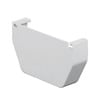 Amerimax Contemporary Vinyl Half Round Gutter End Cap at Lowes.com