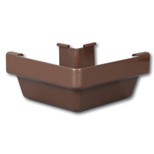 Amerimax Traditional 5-in x 6.25-in Brown K Style Gutter Outside Corner ...