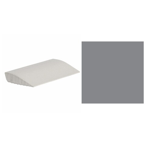 FLEXCO Reducer 1.5-in x 144-in Medium Gray Vinyl Reducers Floor ...
