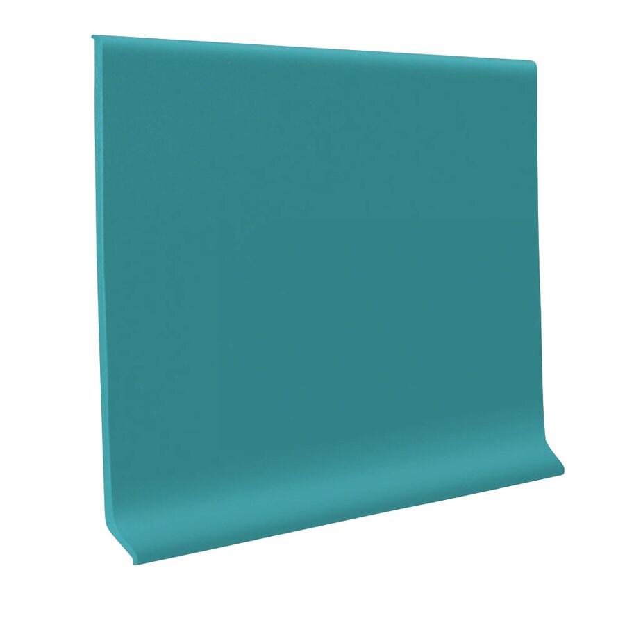 FLEXCO 30-Pack 2-1/2-in W x 4-ft L Mediterranean Green Flexco Vinyl ...