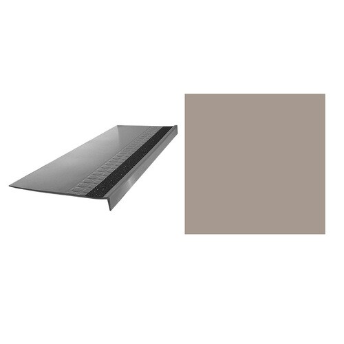 FLEXCO #575 Rubber Stair Tread 48-in Doe Rubber Stair Stringers at ...