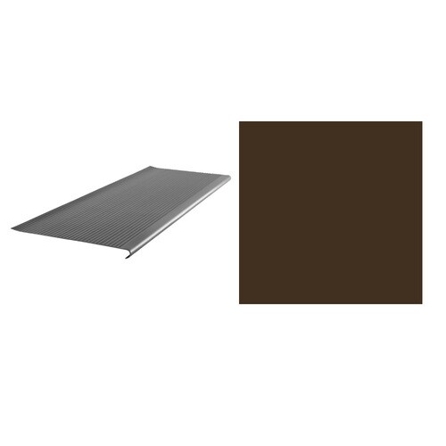 FLEXCO #VTR Series Vinyl Stair Tread 36-in Bark Vinyl Stair Stringers ...