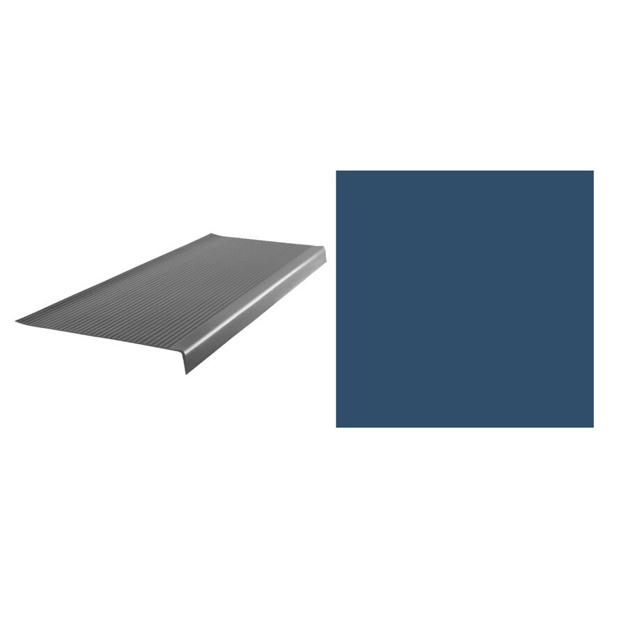 FLEXCO Vinyl Stair Tread 42-in Delft Pansy Vinyl Stair Stringers at ...