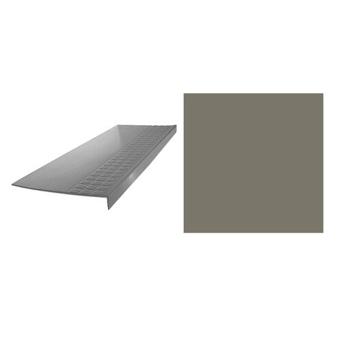 FLEXCO VTS Series Vinyl Stair Tread 60-in Almond Vinyl Stair Stringers ...